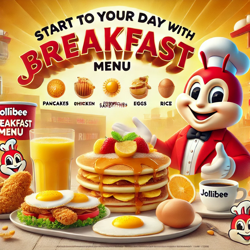 Jollibee Breakfast Menu with latest Prices June 2025